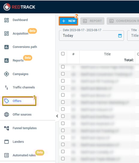 RedTrack Tracker Integration in MGID Ads
